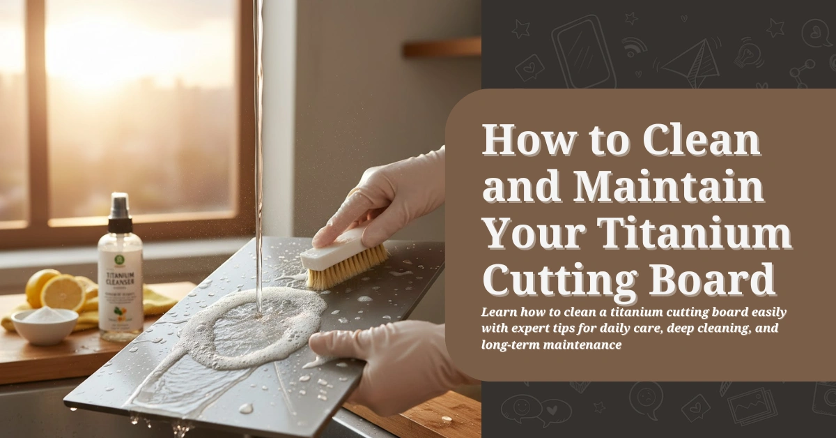 How to Clean and Maintain Your Titanium Cutting Board